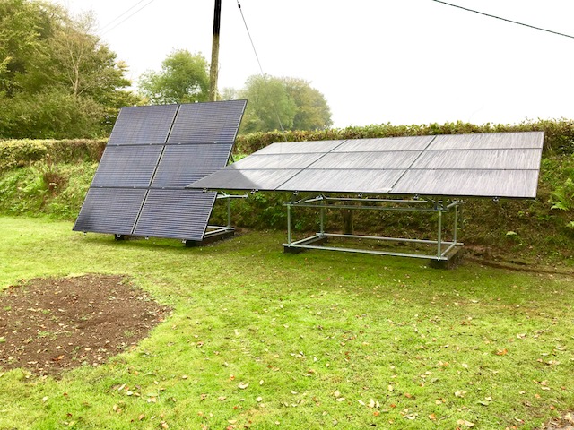 Cornish Rocker - an Adjustable Ground Mount by Solar Frames South West